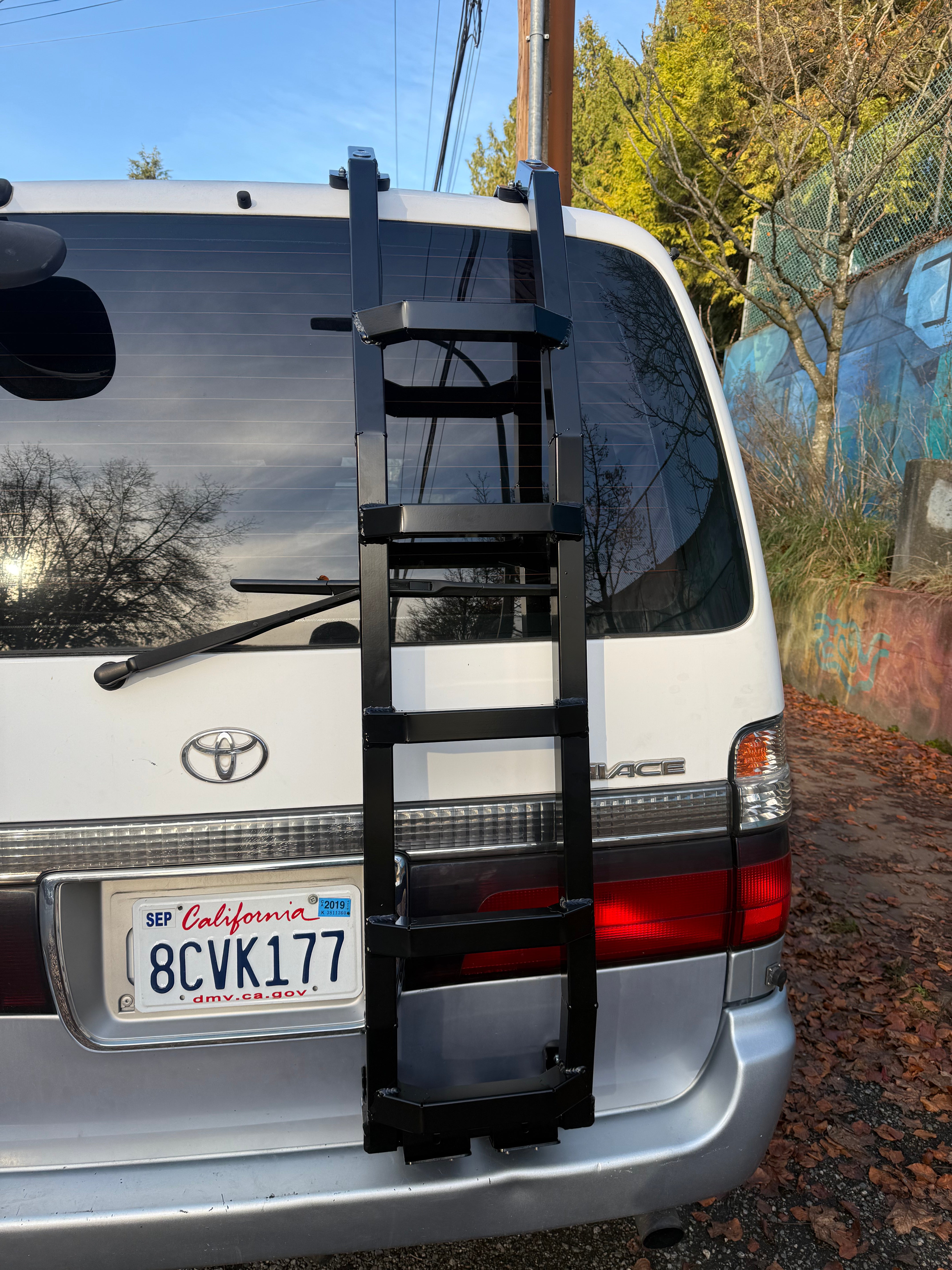 Hiace 1989-2004 Low roof Aluminum ladder RIGHT SIDE Solid Weld – HiYota ...